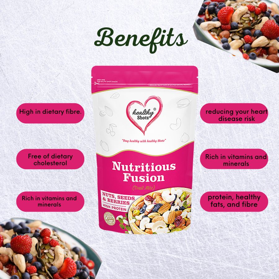 Healthy Shotz Nutritious Fusion Trail Mix (250gm) – Healthyshotz